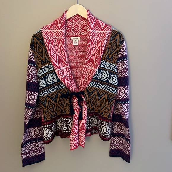 Sundance | Sweaters | Sundance Wool Blend Gretchen Fair Isle Cardigan ...